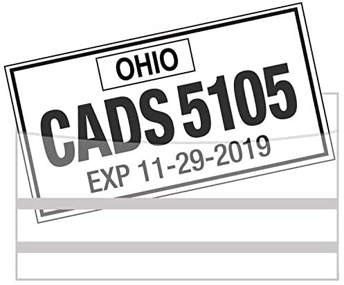 License Plate Temporary Tag Plastic Sleeve (250 Count) – Classic Supplies